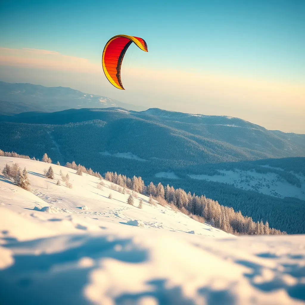 Exploring the Thrills of Snow Kiting